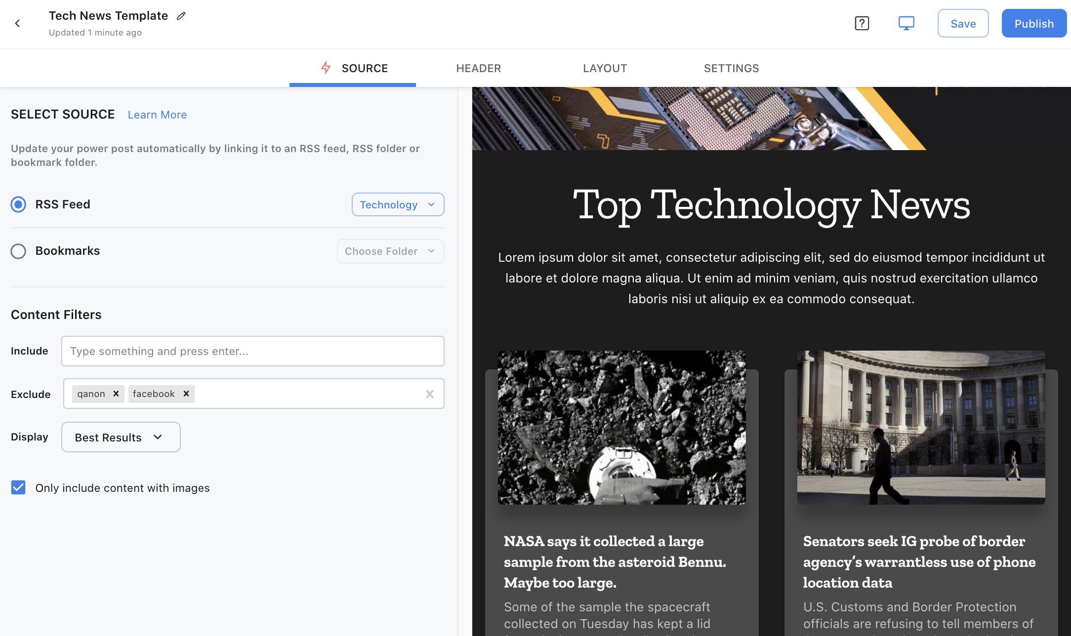 elink.io | RSS Feed Reader to Create News Feeds